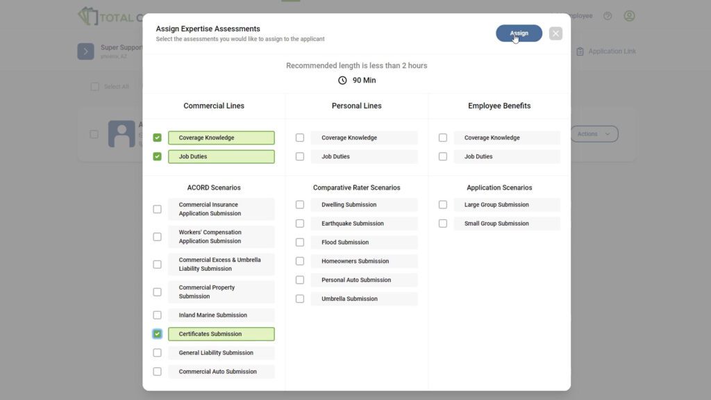 Employee Assessments - Total CSR
