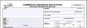 How to Complete the Acord 125 Commerical insurance Application