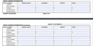 How to Complete the Acord 125 Commerical insurance Application